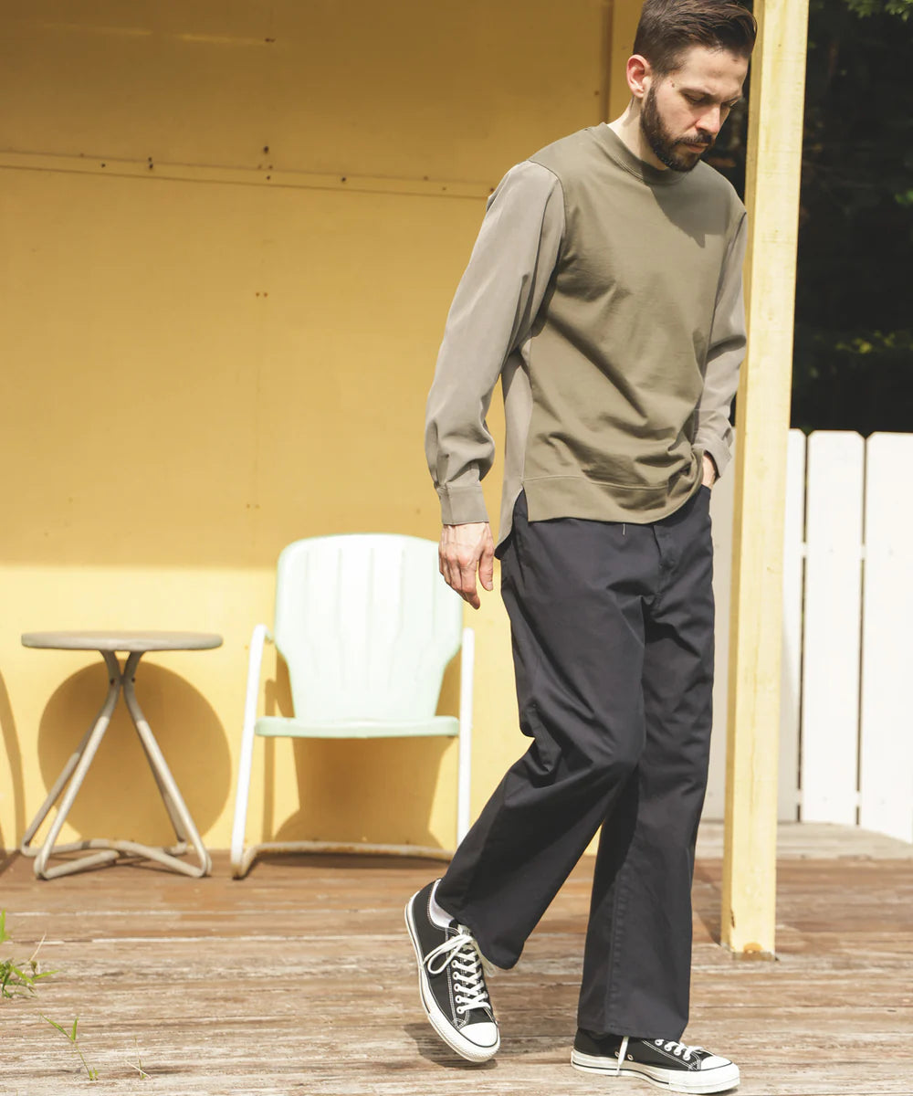 MR.OLIVE / GERMAN DUCK / WASHED WIDE STRIGHT PANTS / ミスターオリーブ / ジャーマンダ ...